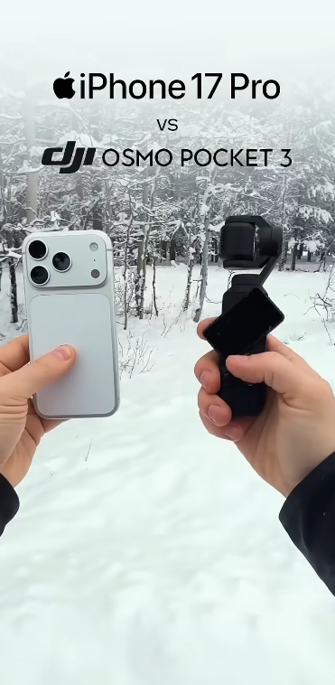 DJI Osmo Pocket 3 vs iPhone 17 Pro