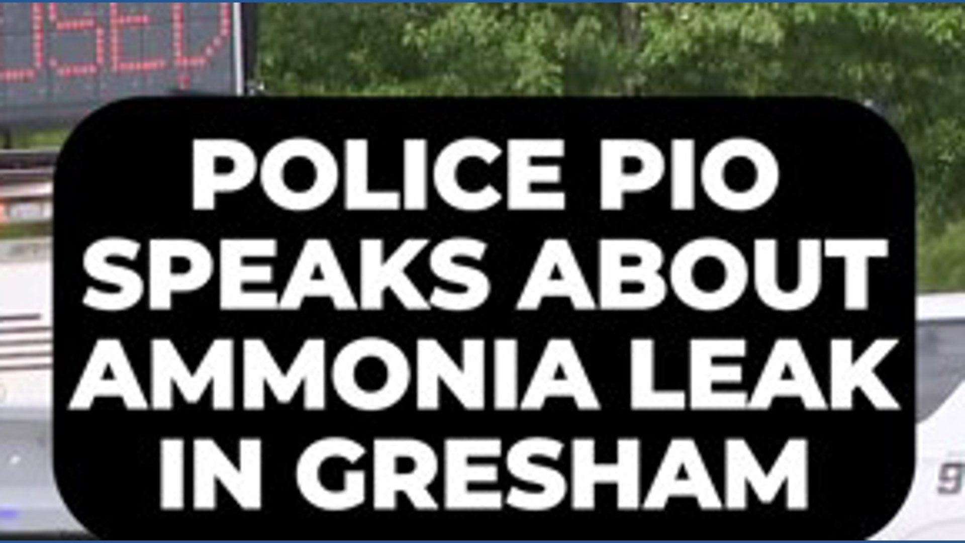 Ammonia leak in Gresham