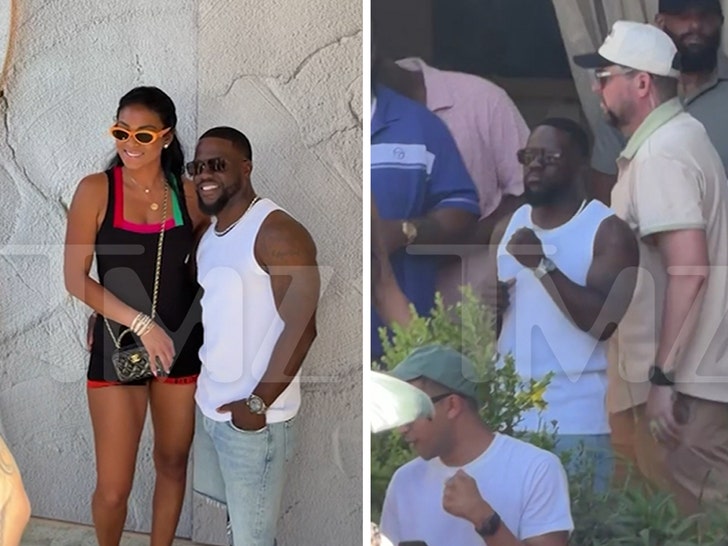 Kevin Hart parties in Las Vegas with wife Eniko