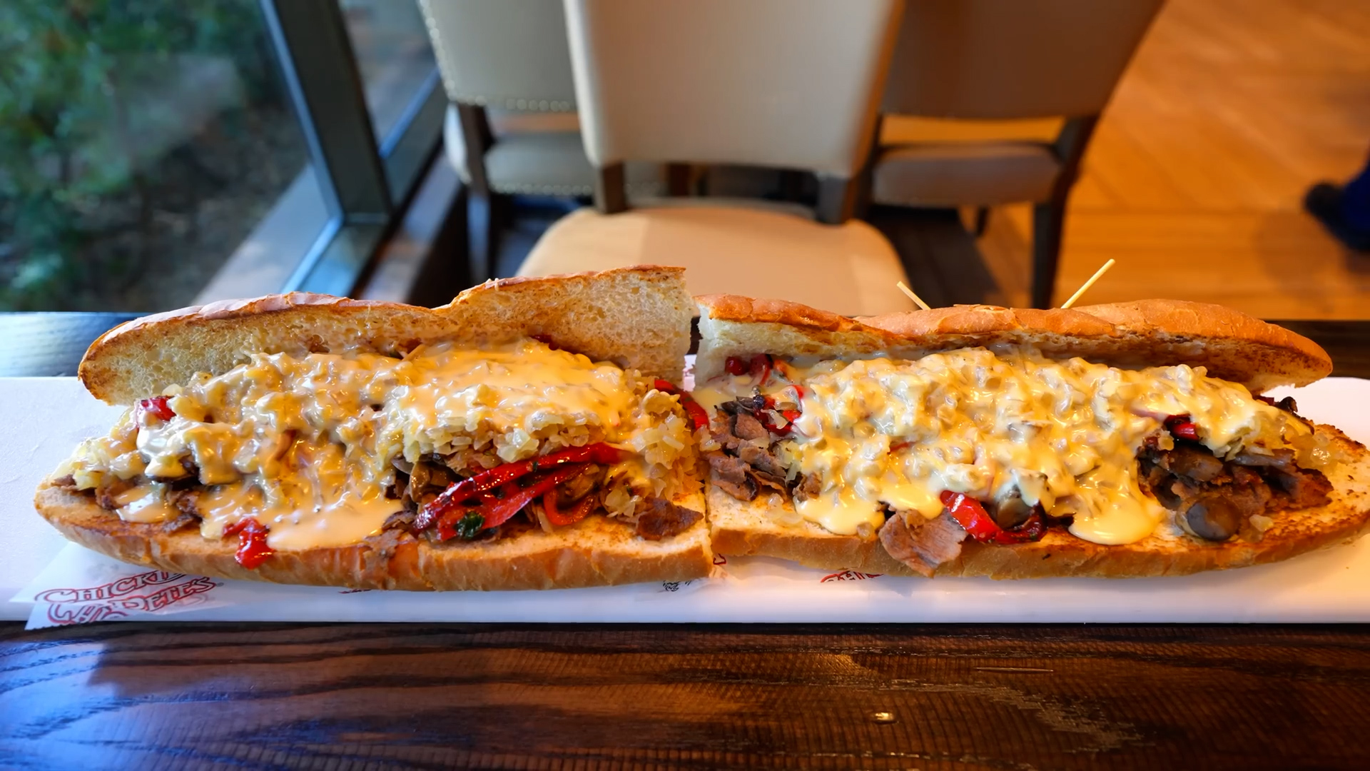 Man attempts impossible 2-foot long cheesesteak challenge