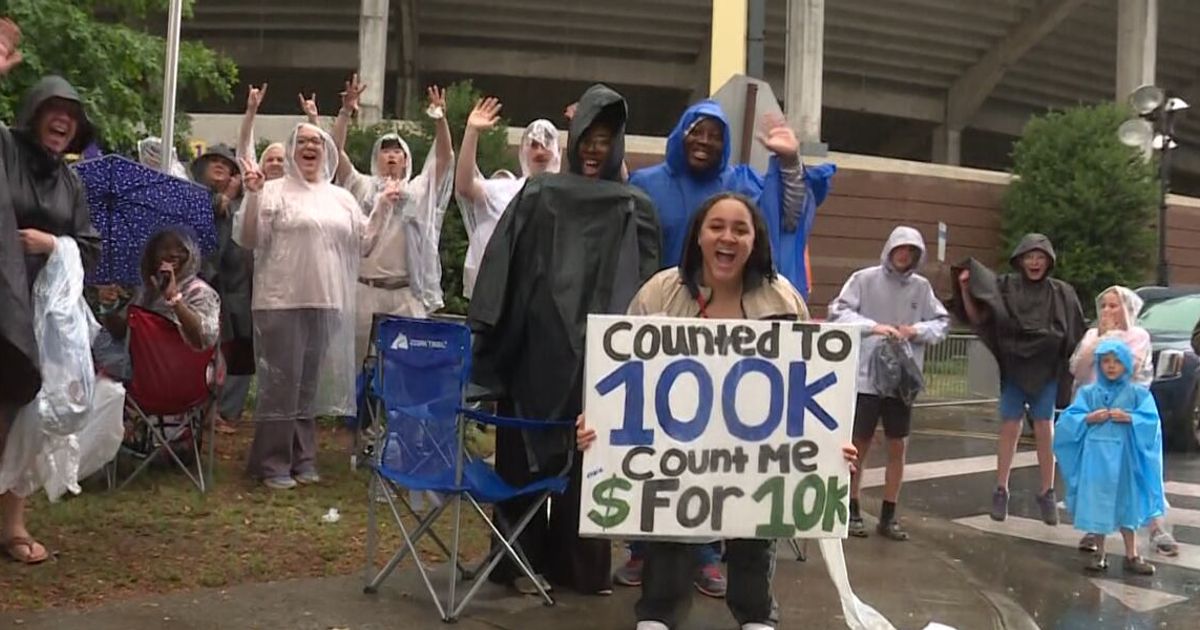 Thousands line ECU's Dowdy-Ficklen Stadium ahead of 'Beast Games' filming