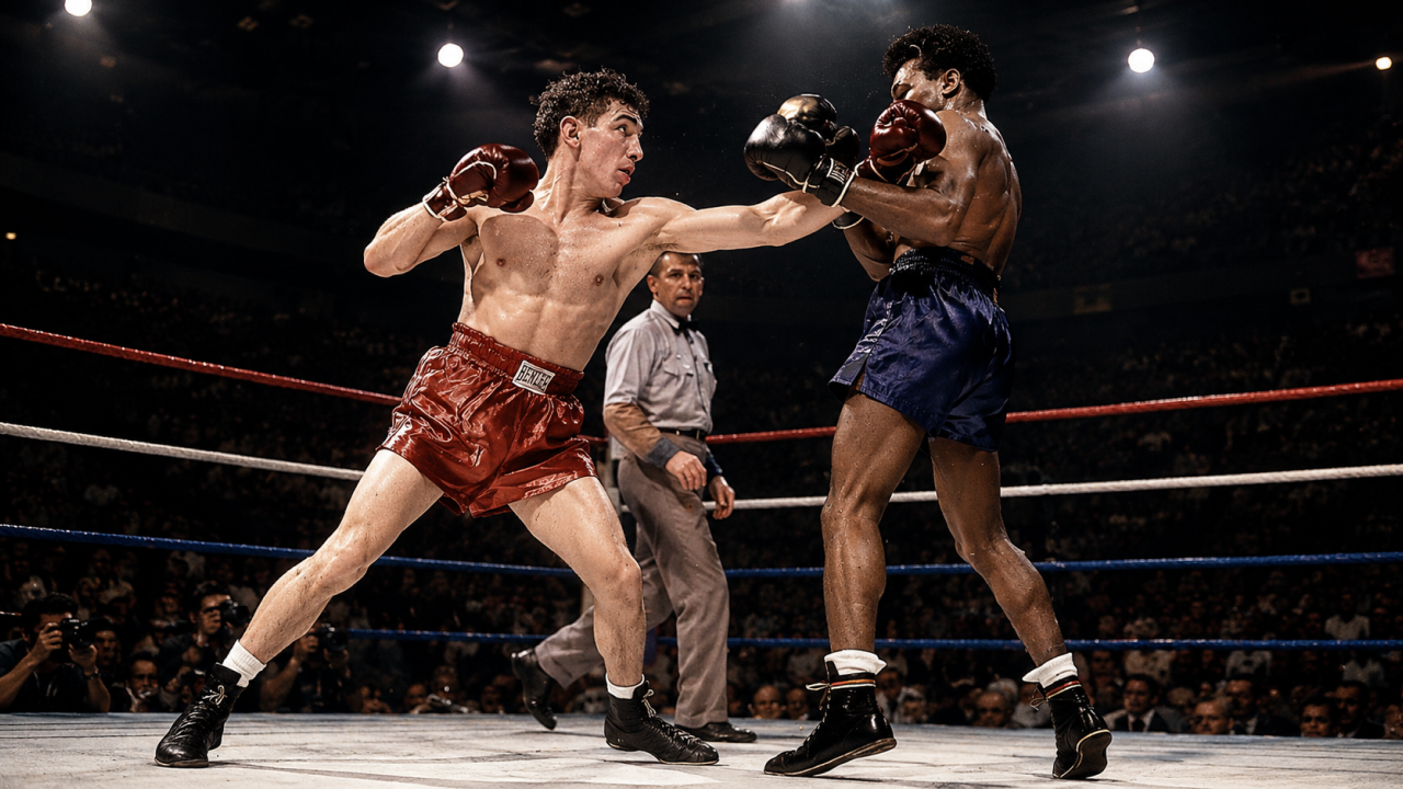 Willie Pep's head movement breakdown, the crouch, the pivot, and the ...