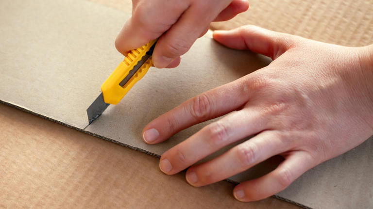 Turn cardboard scraps into DIY door arches that take minutes to make