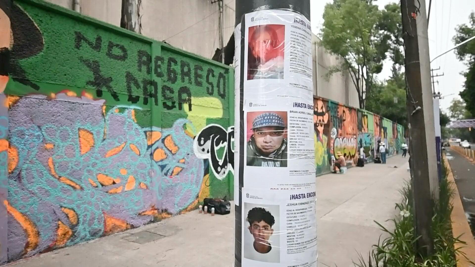 Activists campaign for Mexico's missing people near World Cup stadium