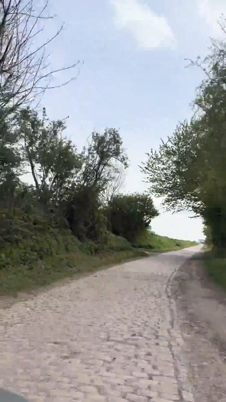 The brutal uphill cobblestone sector