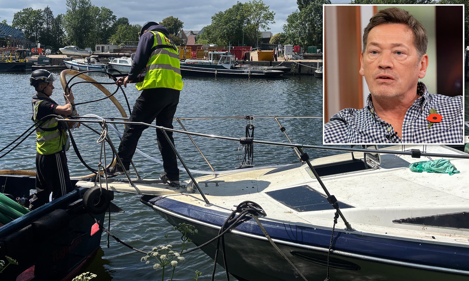 EastEnders star Sid Owen's boat which he crashed 20 minutes after being ...
