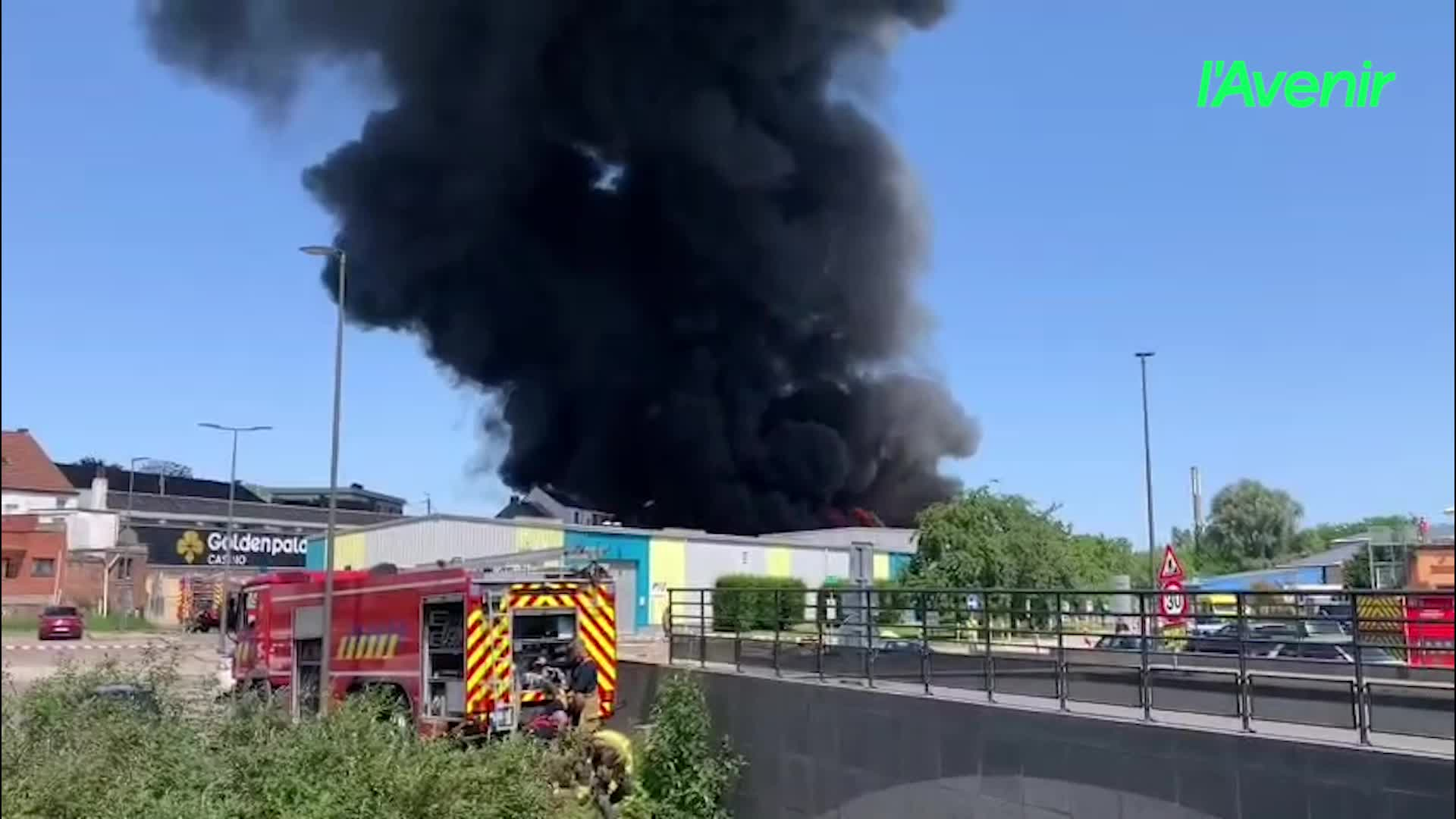 Incendie à Tubize - déclenchement du plan catastrophe