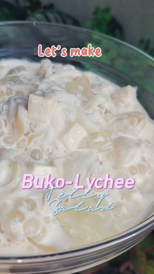 Filipino buko lychee salad that everyone will love