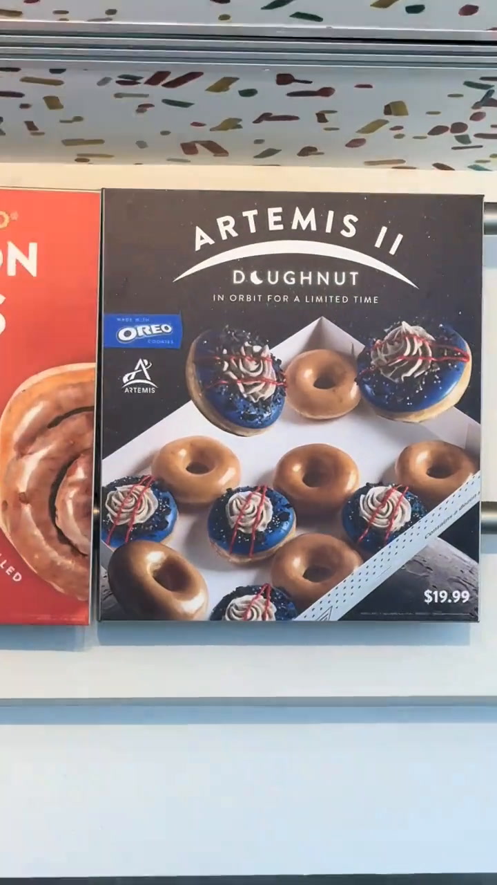 Taste testing Krispy Kreme's Artemis II donut