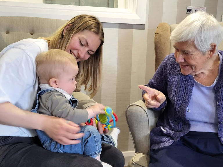 New intergenerational group brings babies and care home residents together