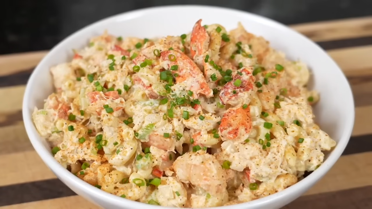 Best homemade seafood macaroni salad recipe