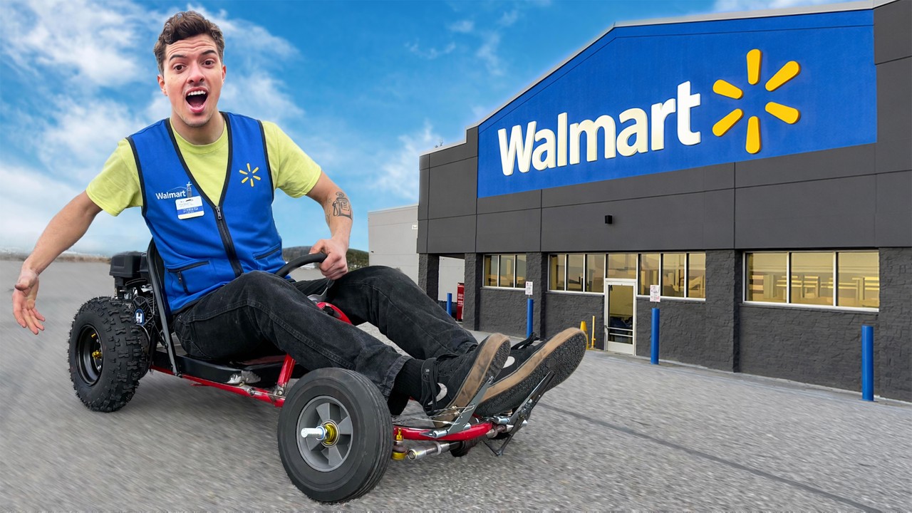 I built a go kart from Walmart parts