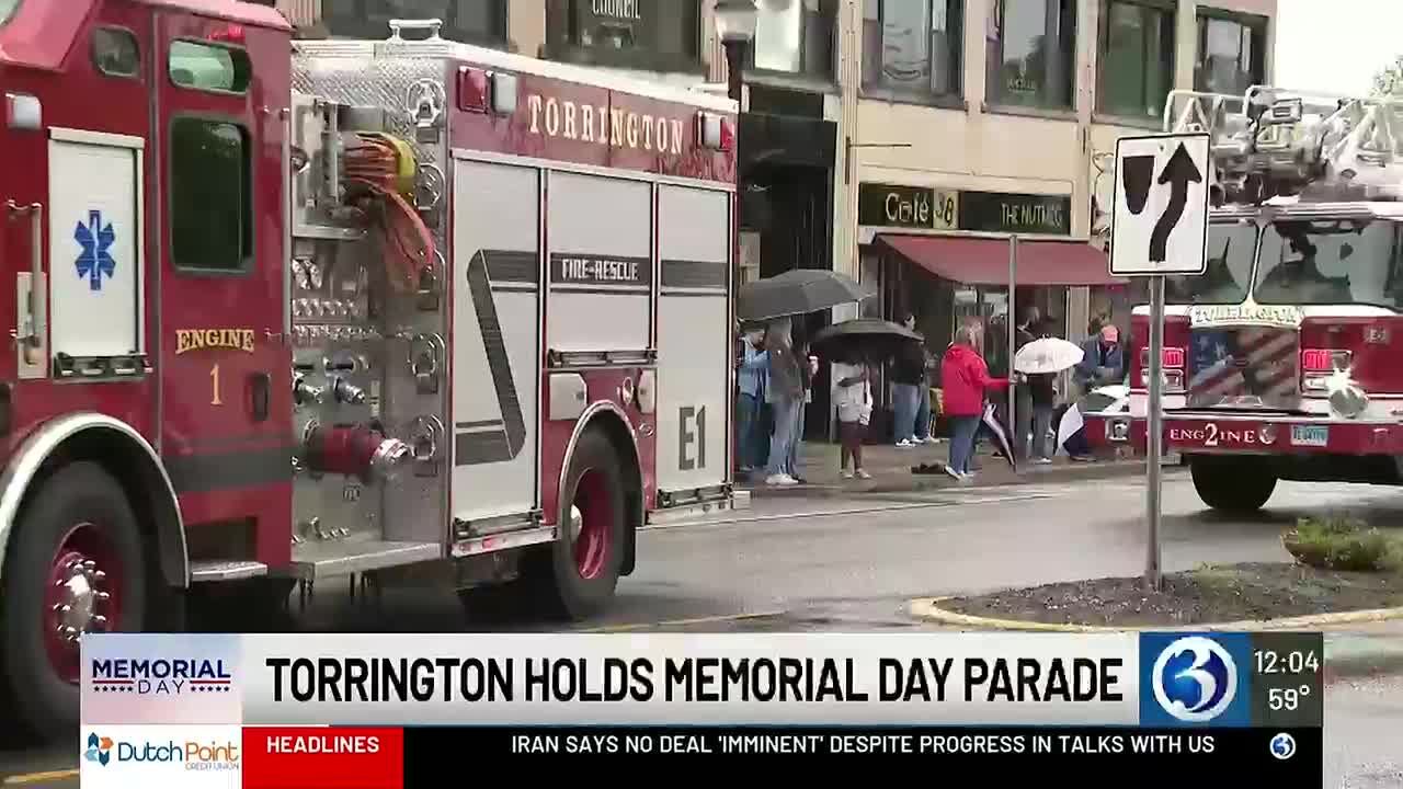 Torrington Memorial Day parade proceeds despite rain
