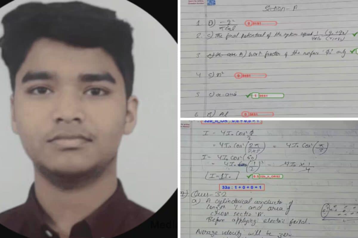 Truth has prevailed: CBSE sends class 12 student his real physics paper ...