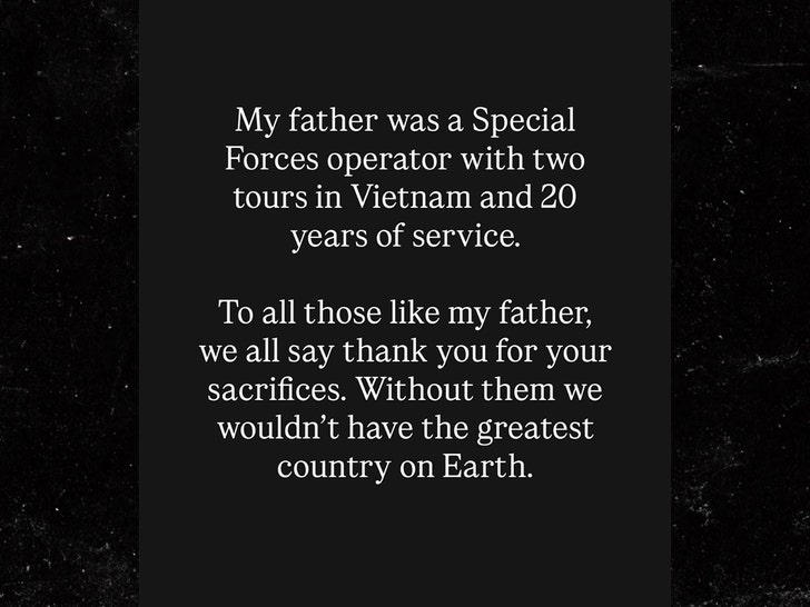 Tiger Woods pays tribute to late father in emotional Memorial Day post