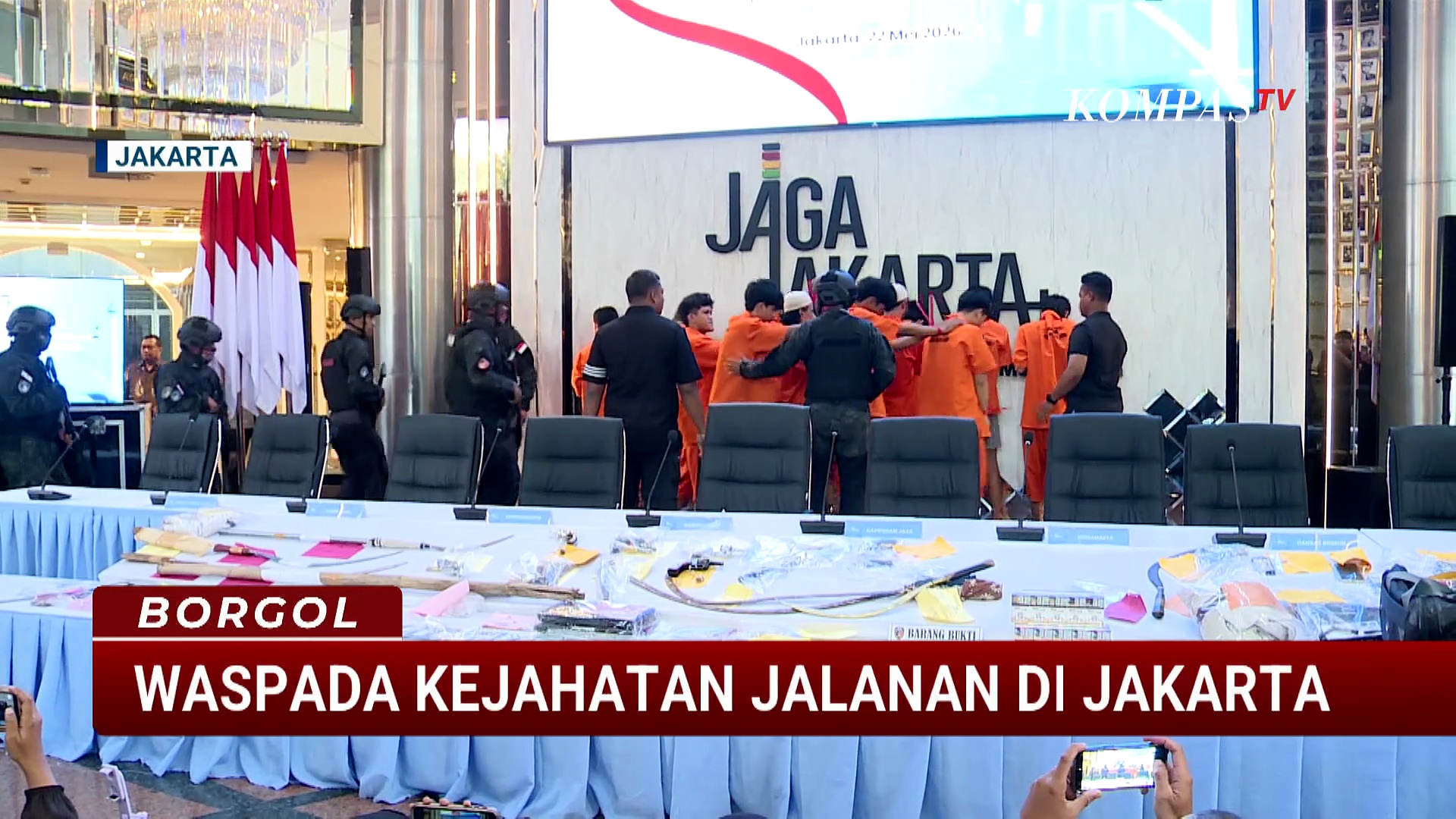 Kejahatan jalanan di Jakarta meningkat, Polda Metro Jaya tangkap 173 ...