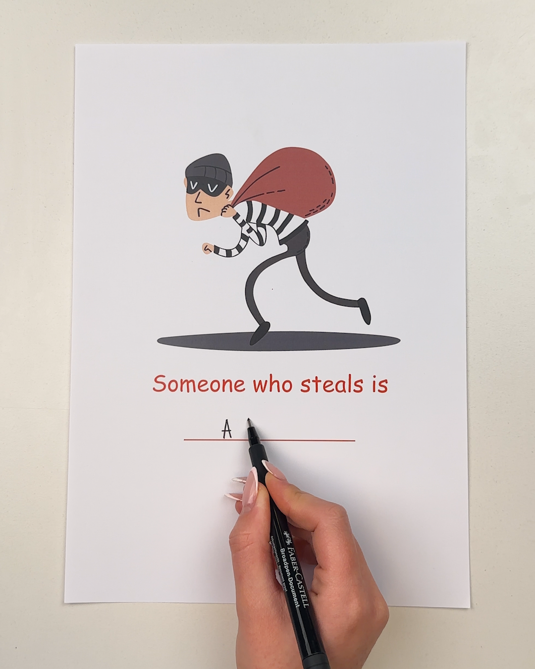 Learning about thieves 🏃💰