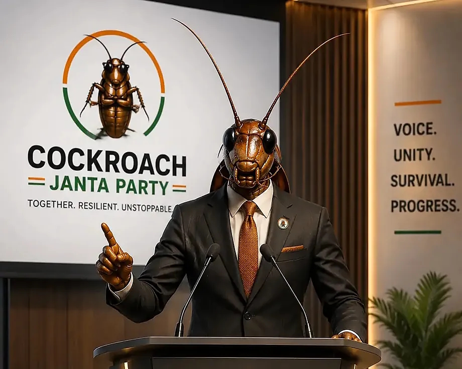 The cockroach party: how a viral joke became the cry of Indian youth