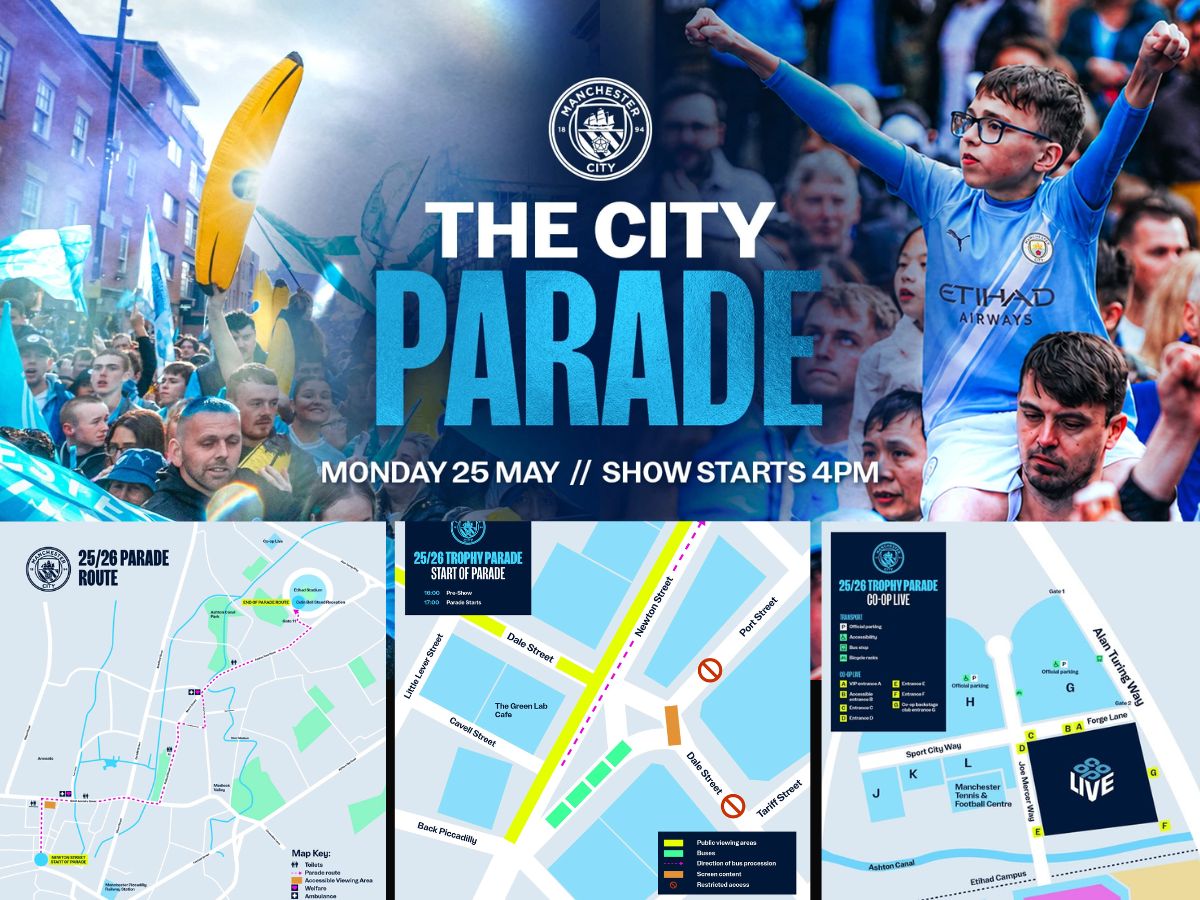 Man City parade 2026: Check traffic advisory, road closures, diversion ...