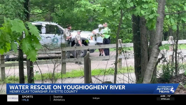 Raft overturned on Yough River at Pa. state park, 2 hospitalized