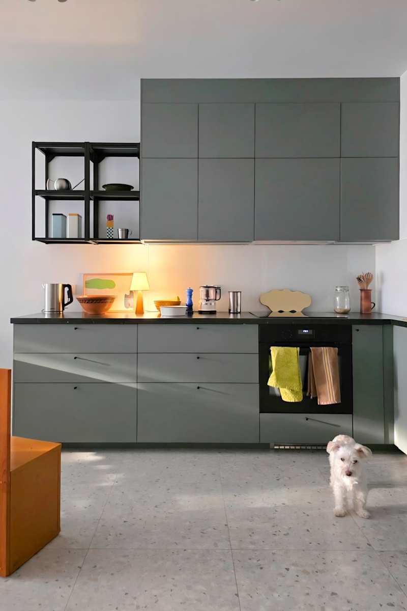 A modern white box in Poland got personality from vintage IKEA finds ...