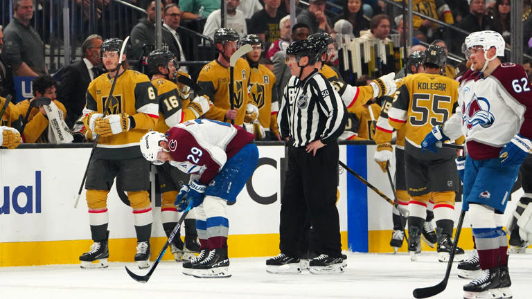 Is Nathan MacKinnon playing for Avalanche in Game 4 vs. Golden Knights ...