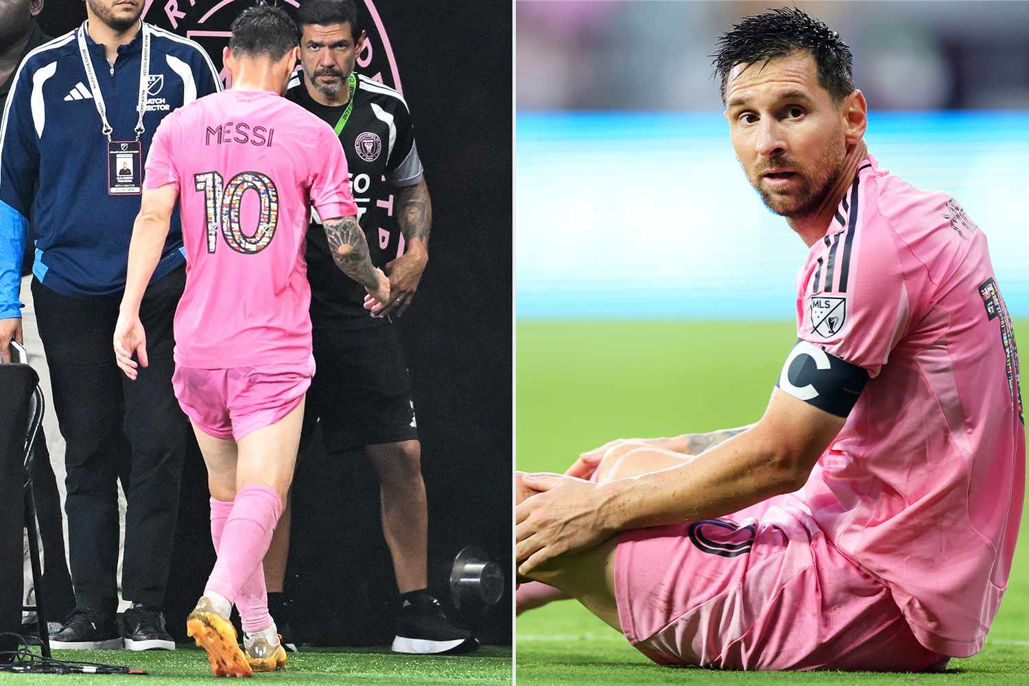 Lionel Messi limps off field with apparent injury during Inter Miami’s ...