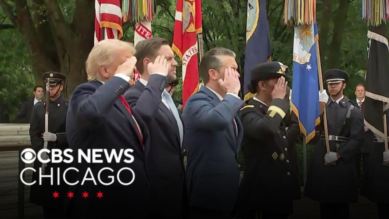 Trump participates in Memorial Day wreath-laying ceremony at Arlington ...