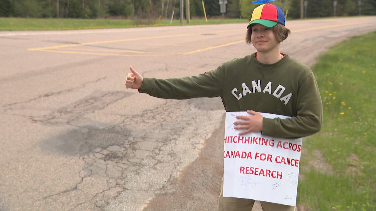 New Brunswicker follows Terry Fox’s route as he hitchhikes the country ...