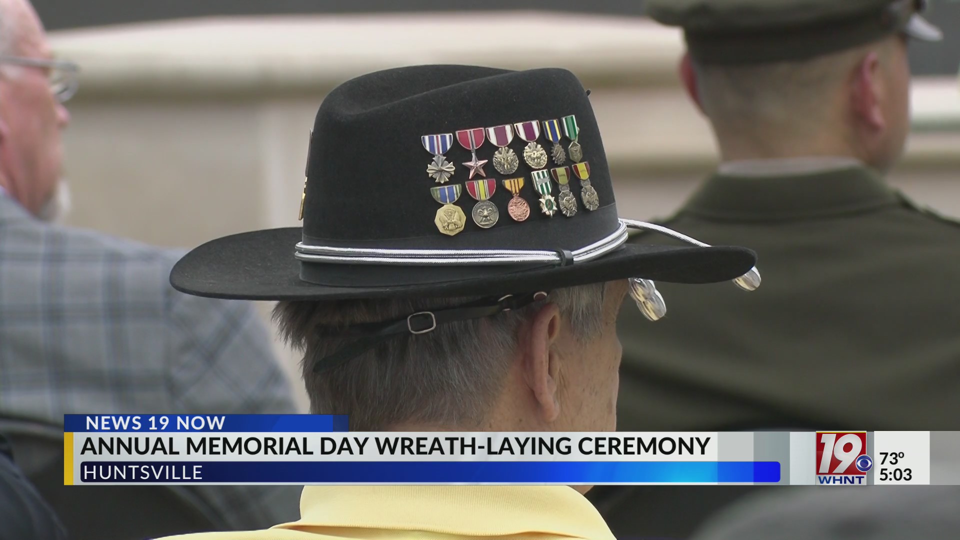 Annual Memorial Day wreath-laying ceremony | May 25, 2026 | News 19 at 5:00