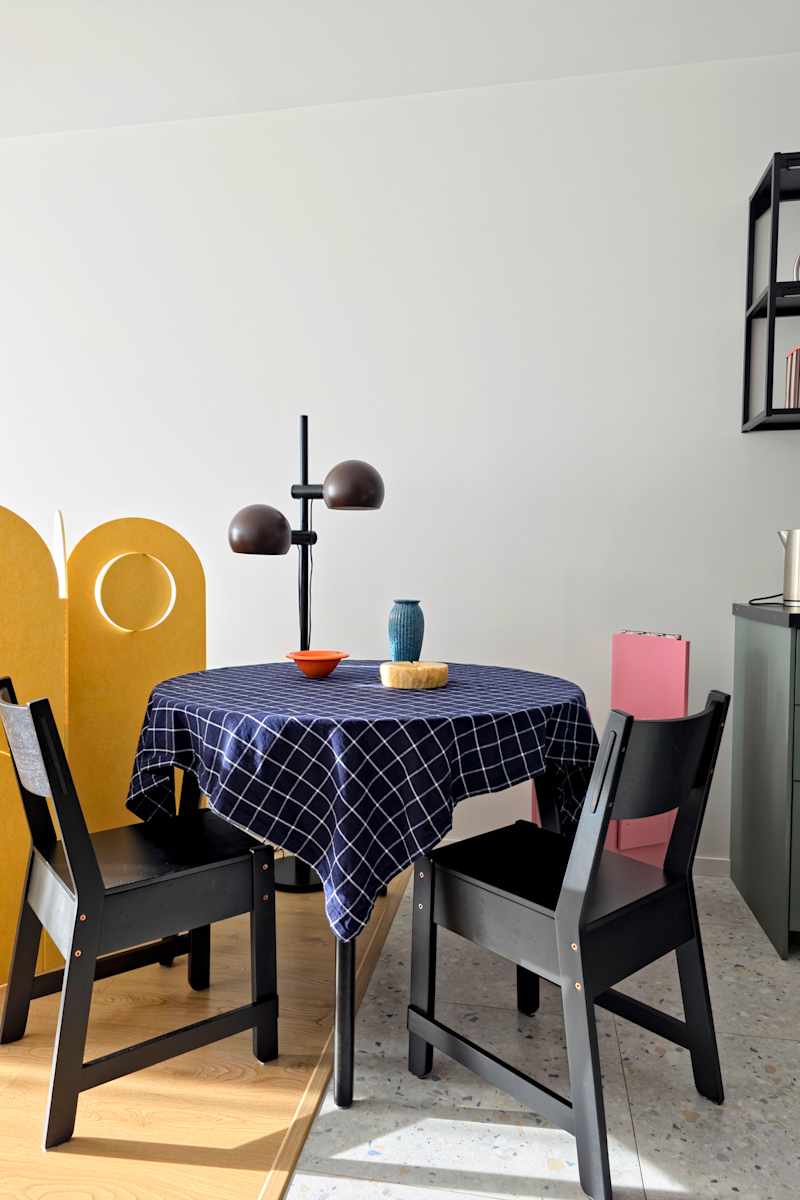 A modern white box in Poland got personality from vintage IKEA finds ...