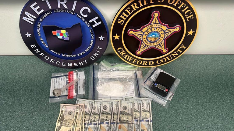 Crawford County deputies seize 56 grams of meth in traffic stop, 2 arrested