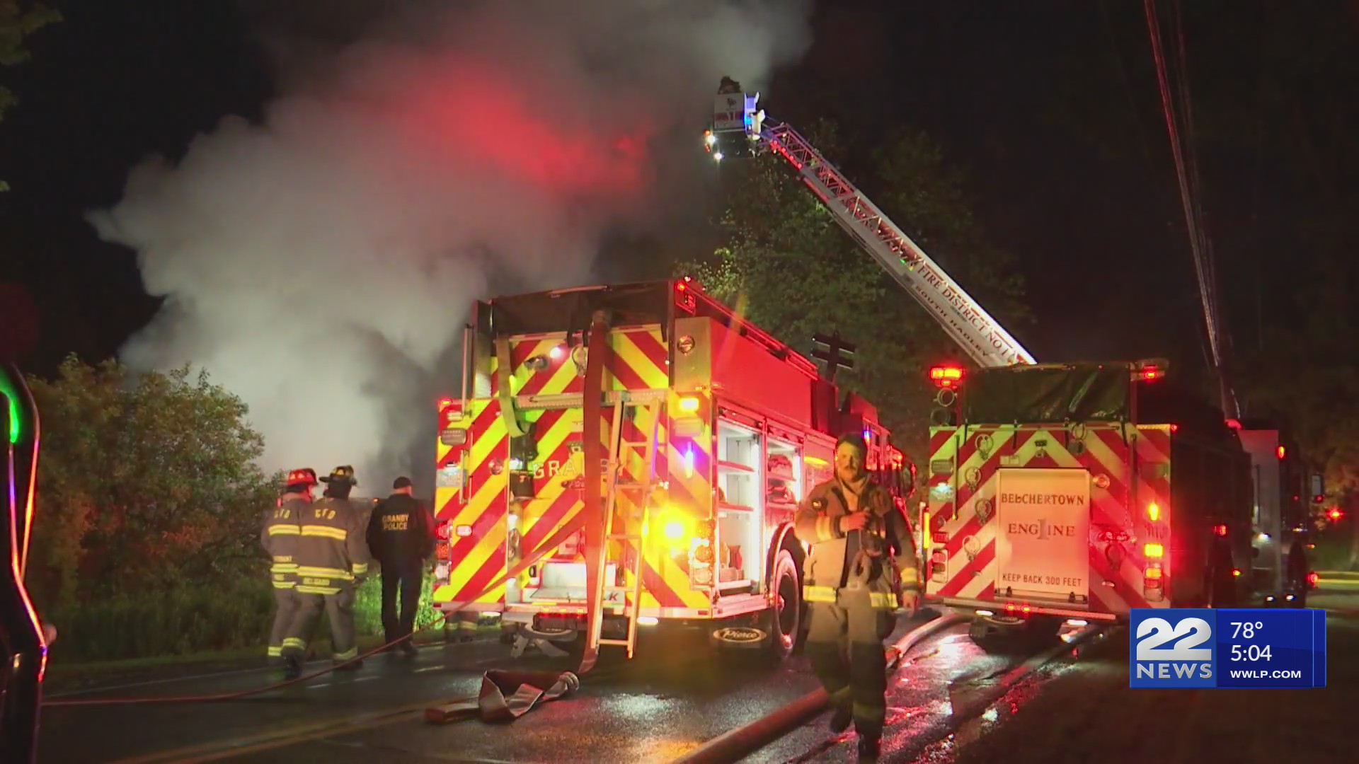 Crews put out house fire on South Street in Granby