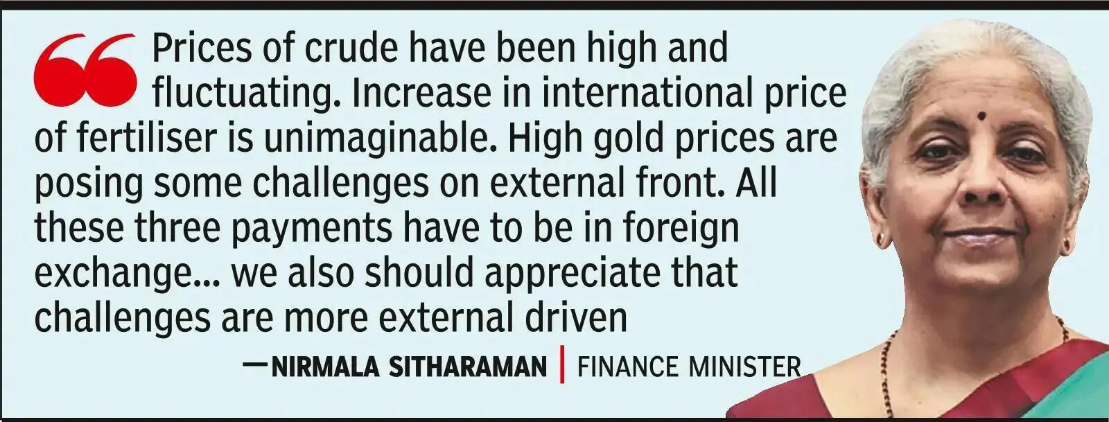 Economy robust, external factors putting pressure on 3 Fs: Finance ...