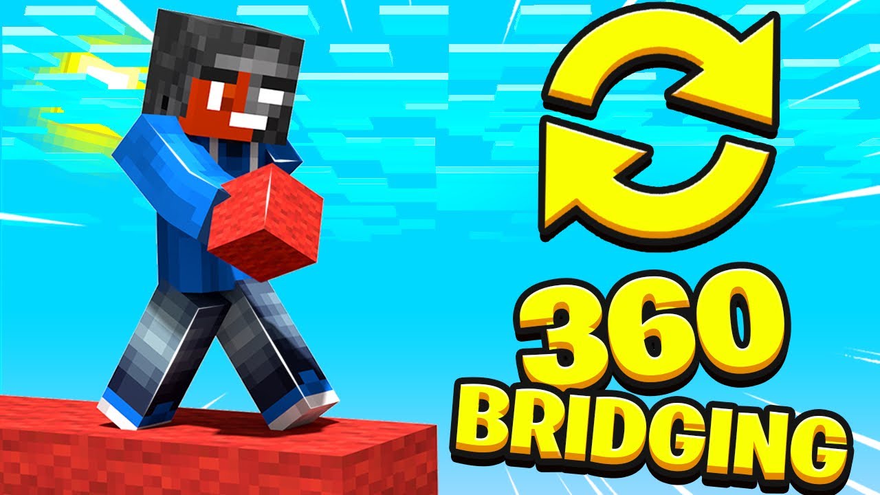 360 jump bridging! (Minecraft Bedrock)