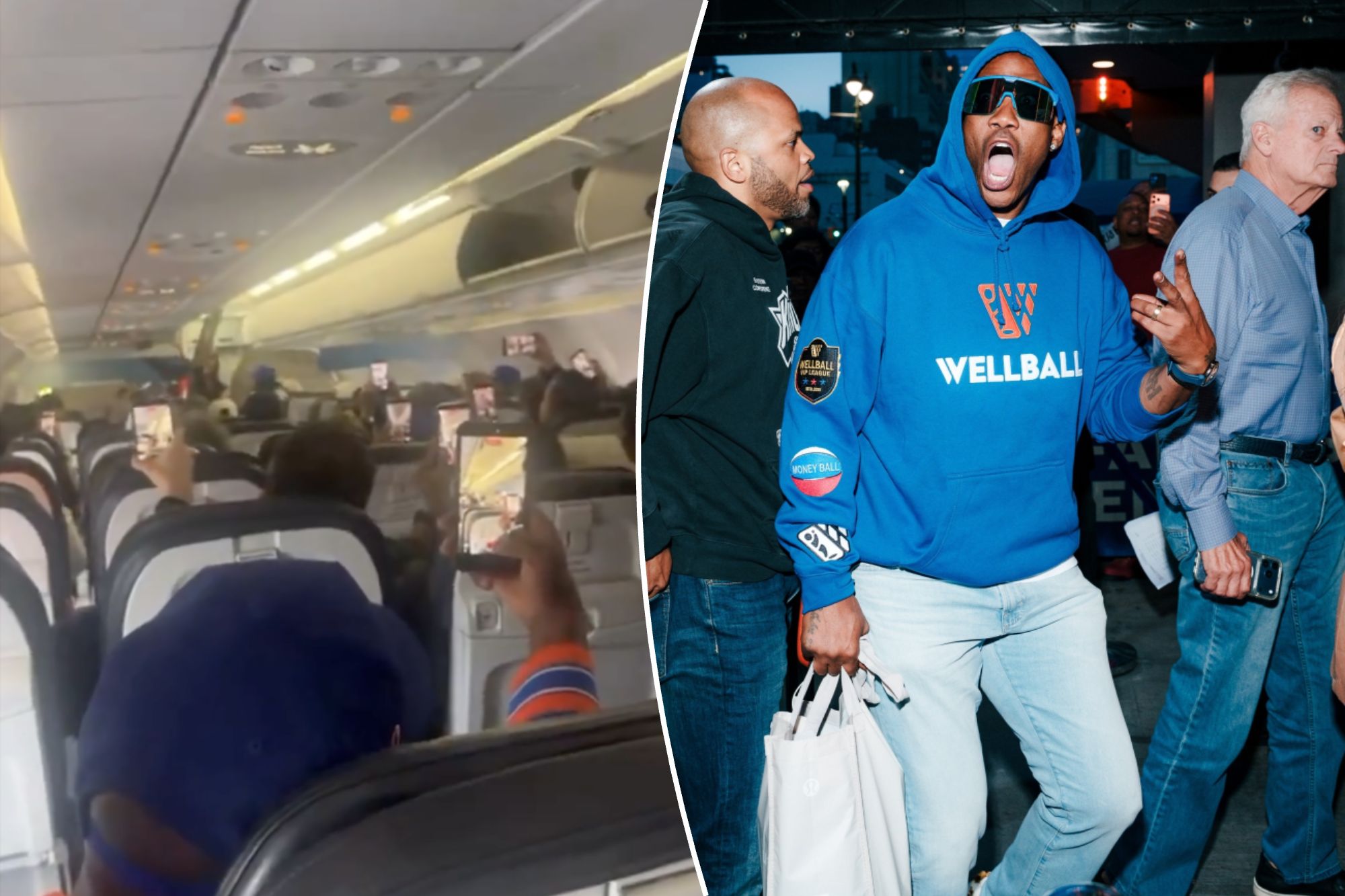 Stephon Marbury hypes up plane full of Knicks fans en route to Game 4