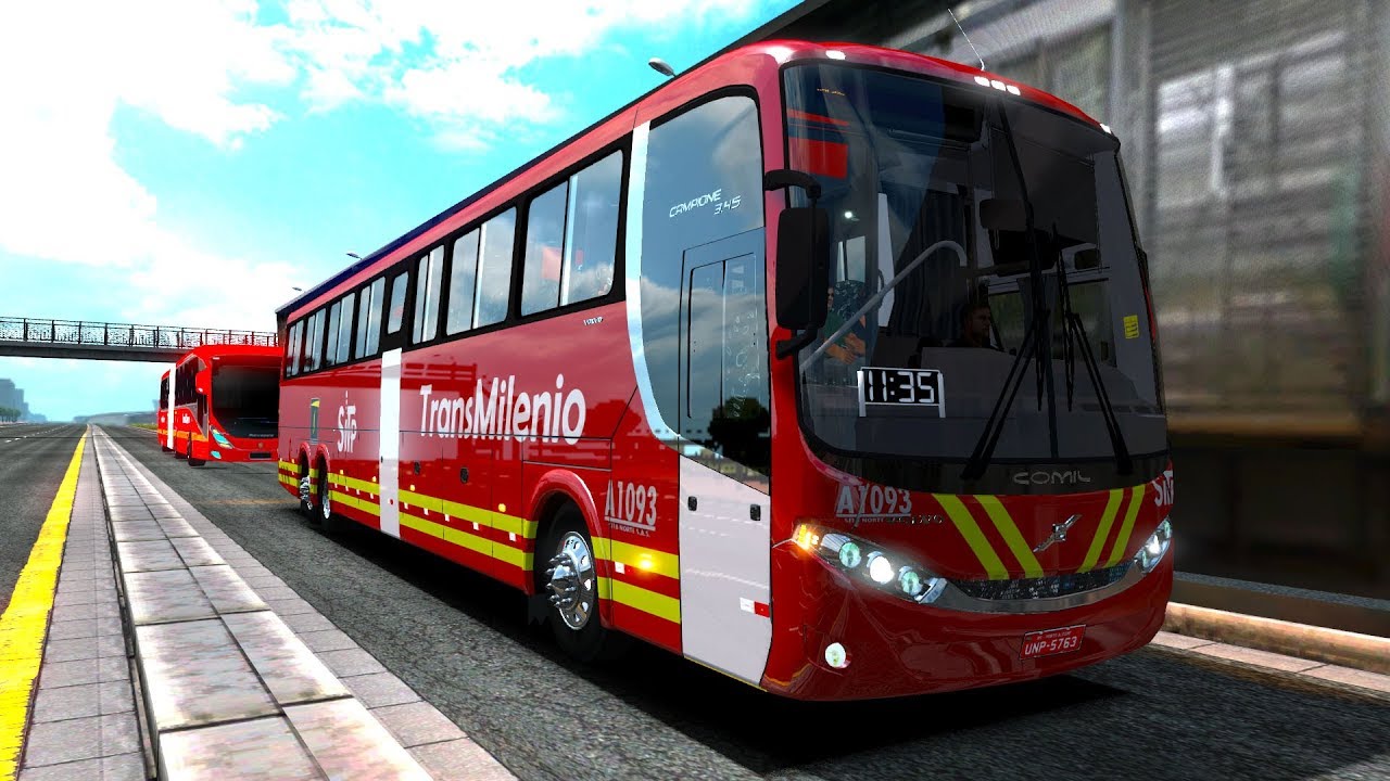 Bus articulado TransMilenio Bogotá Colombia ETS2 drive