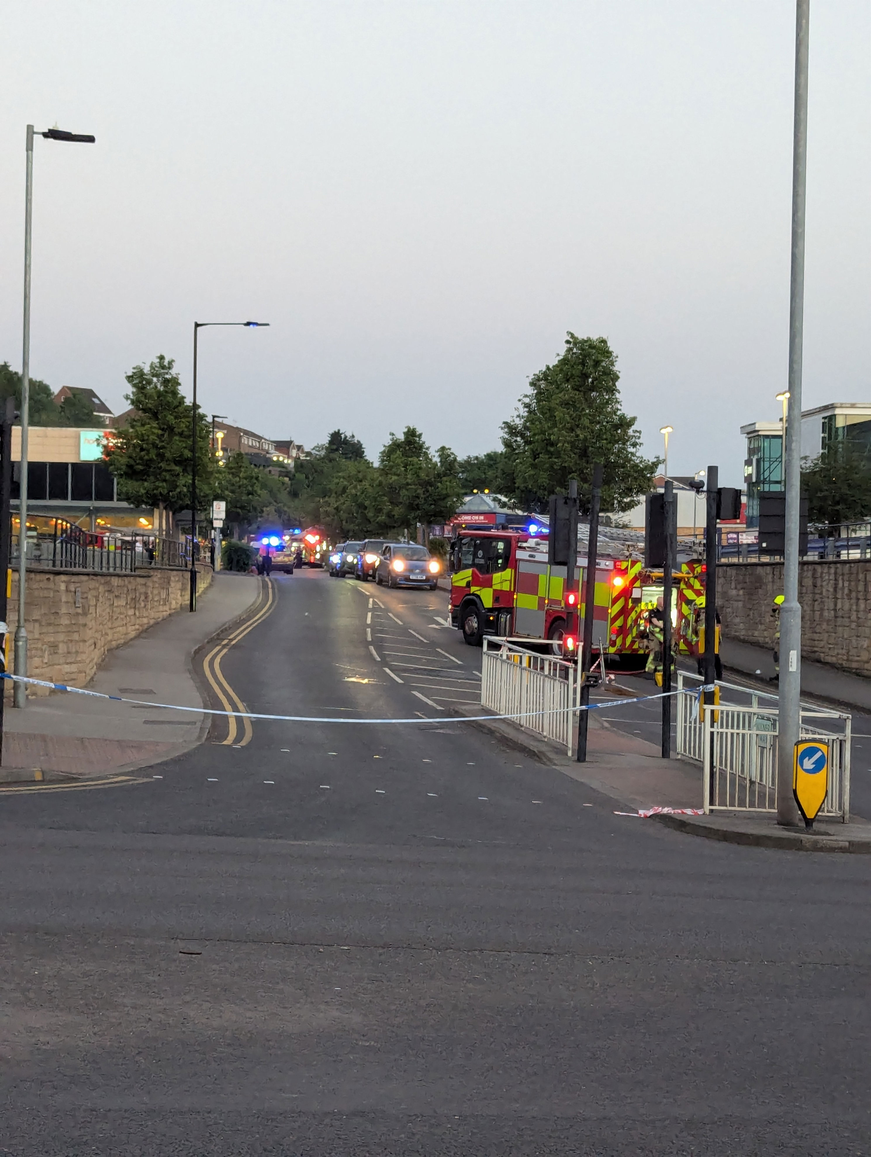 Emergency services at Kilner Way Retail Park after fire breaks out in ...