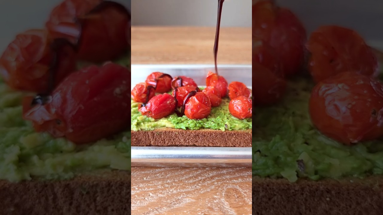 Tomato avocado toast | Easy air fryer breakfast