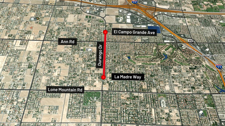 Durango Drive lane restrictions set for Las Vegas pavement reconstruction