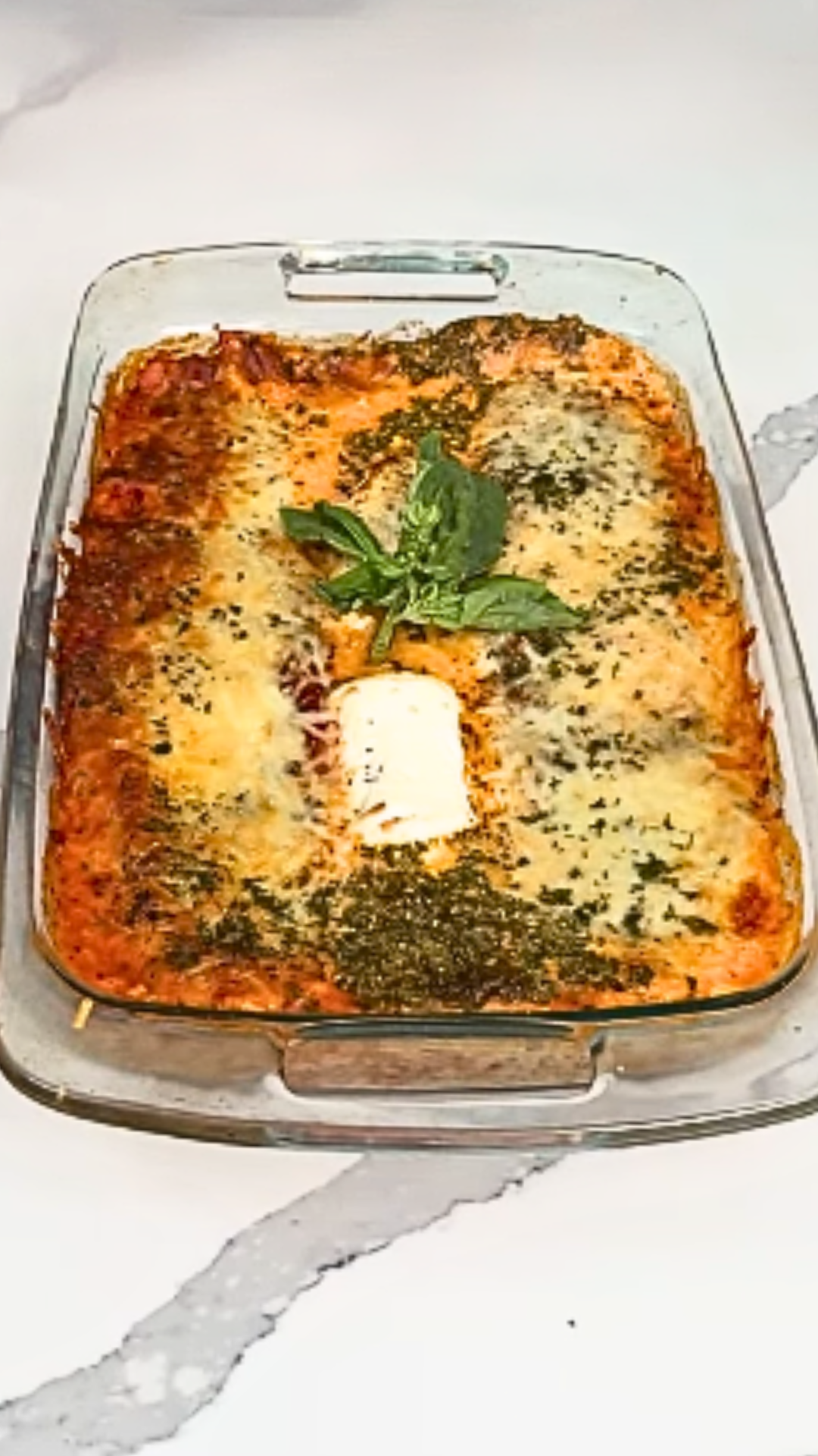 Cheesy dump & bake pasta recipe
