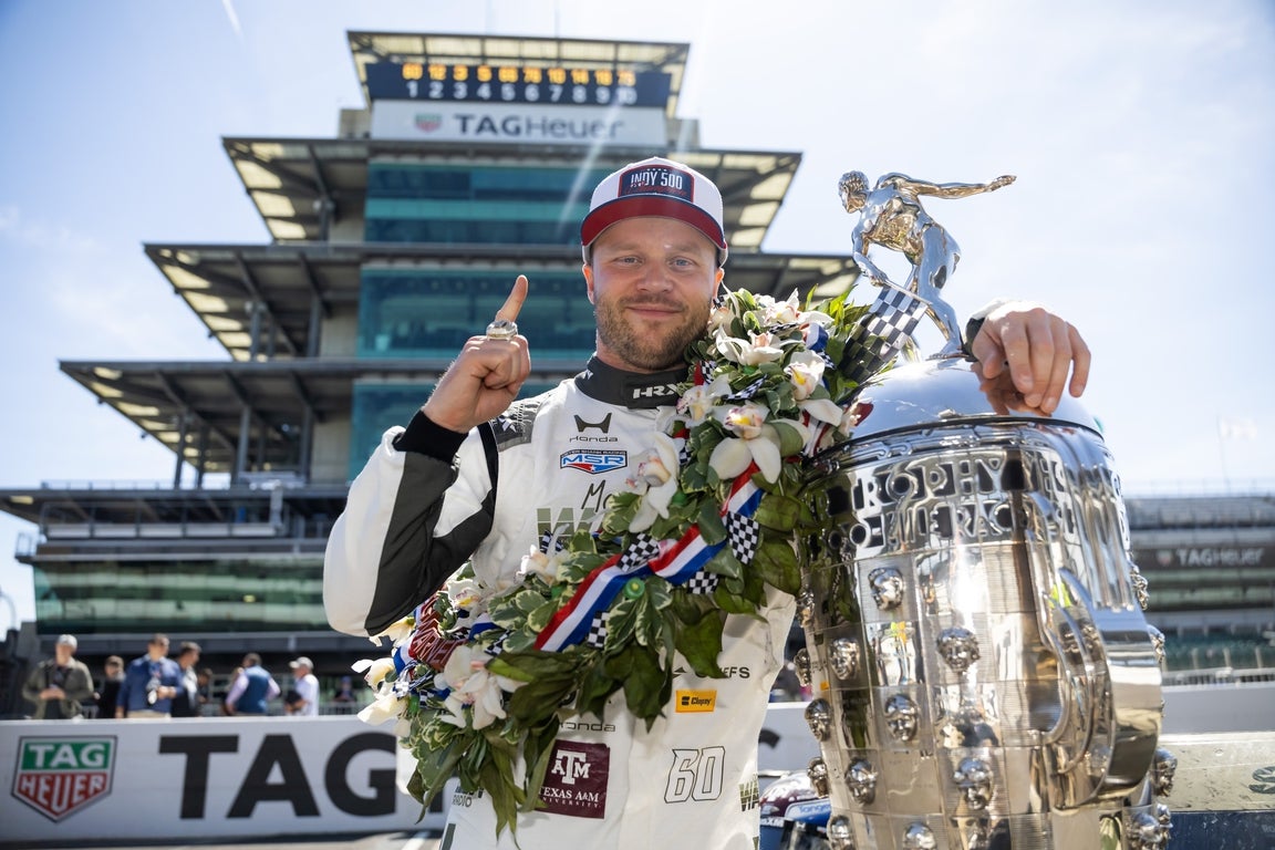 Indy 500 champion Felix Rosenqvist celebrates after historic win, in photos