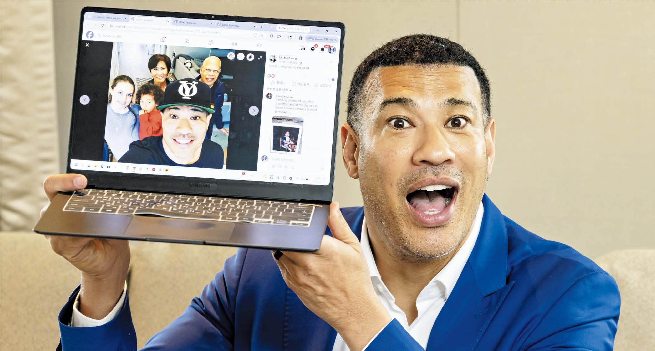 Michael Yo credits multicultural family as secret to humor success