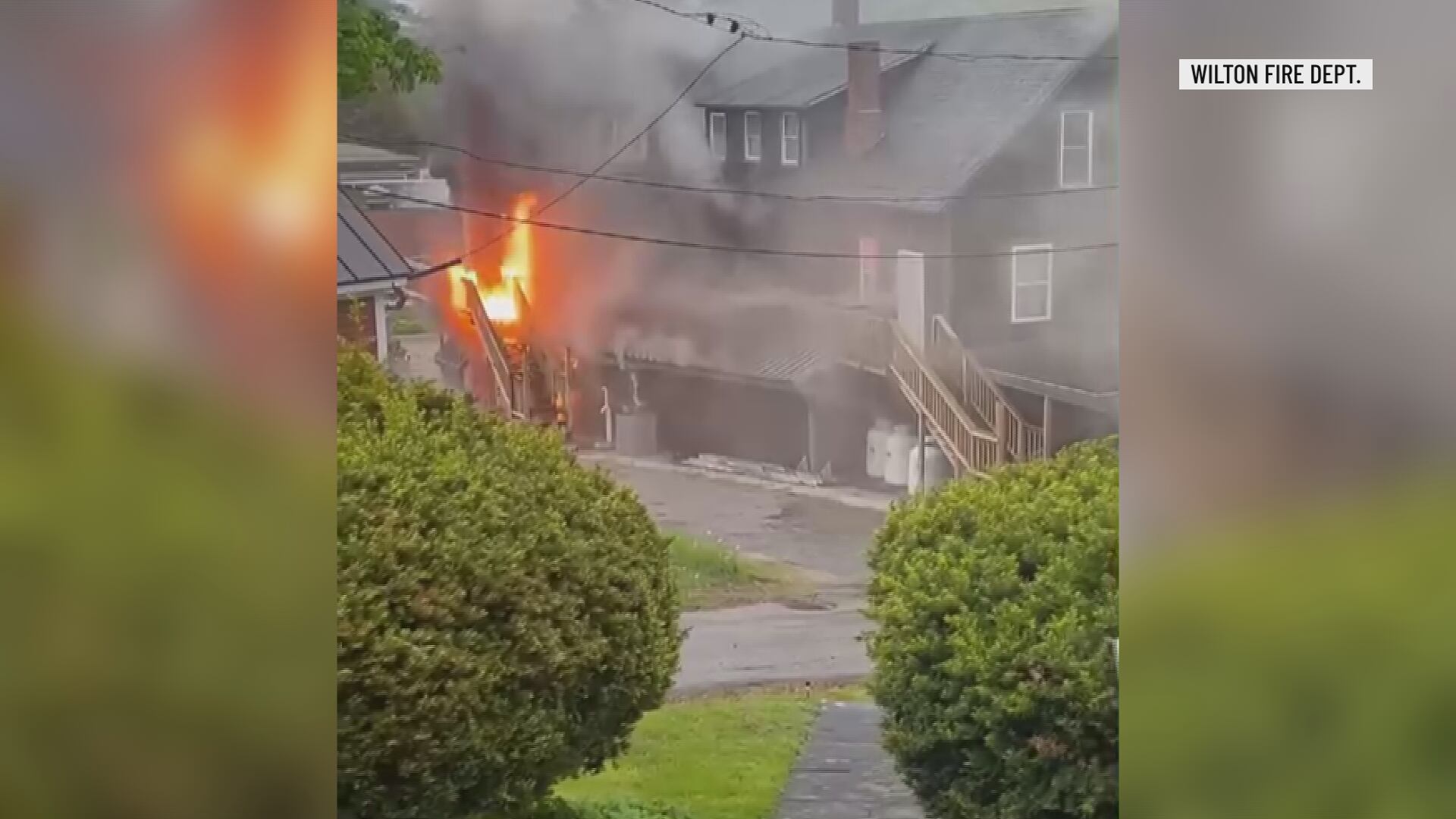 Crews respond to fire at Wilton business