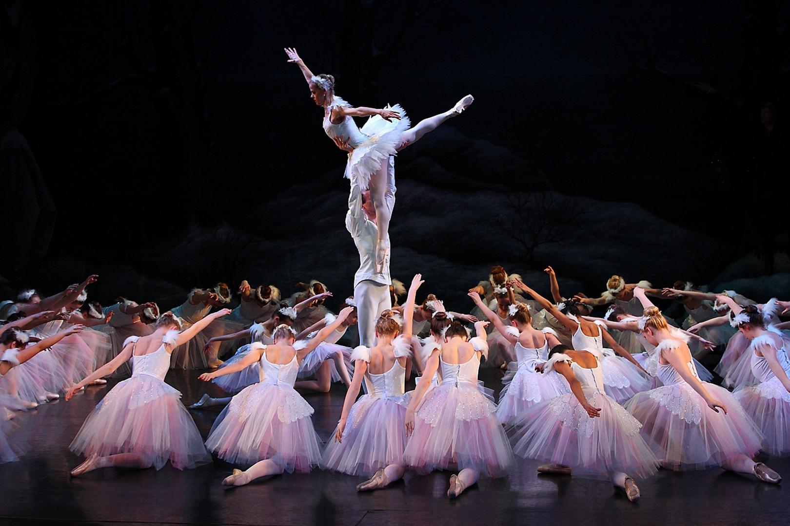 English Youth Ballet dancing into Nottingham with the classic Swan Lake