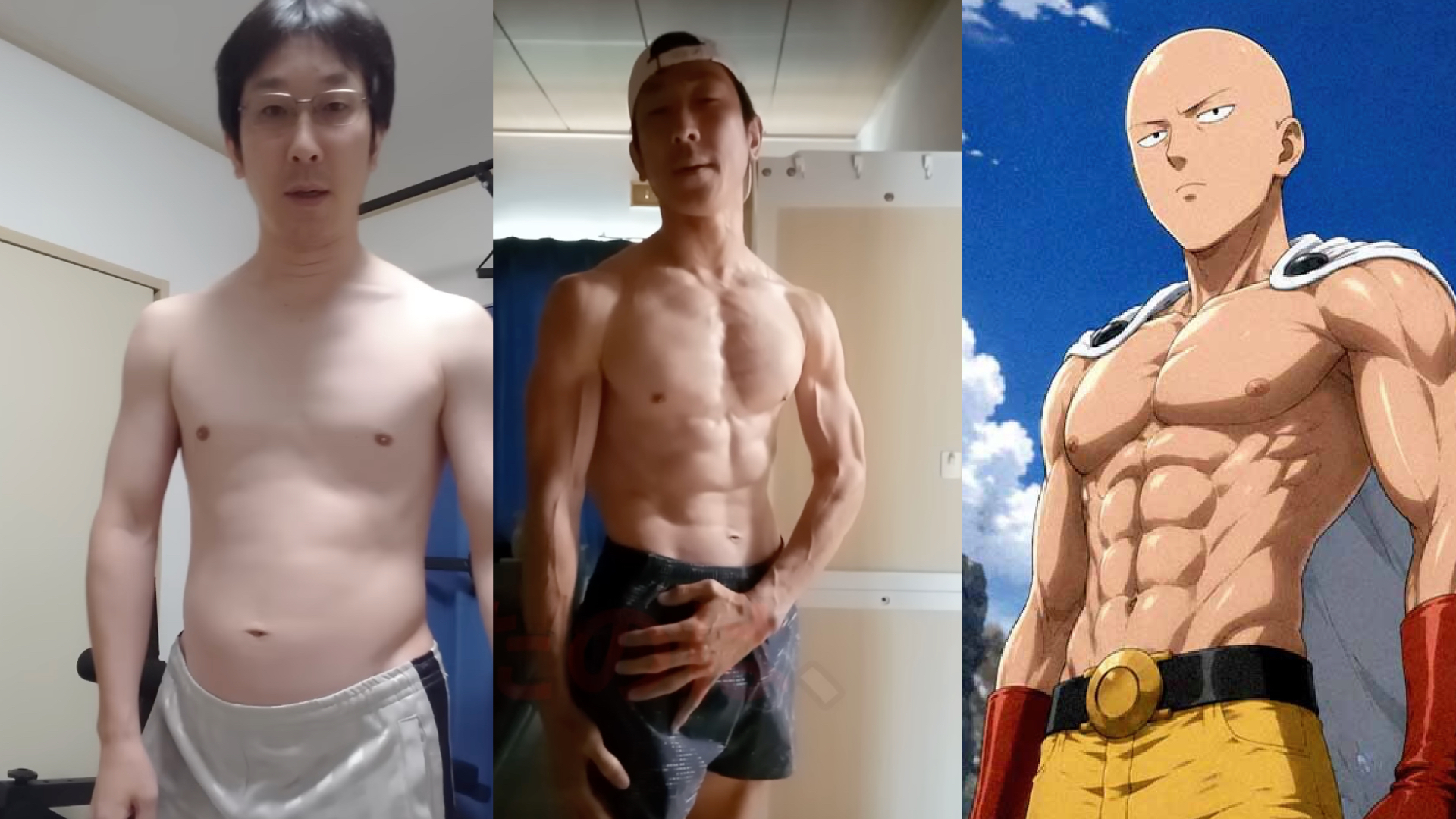 Japanase Youtuber Turns Into Real Life One–Punch–Man... But Keeps His Hair
