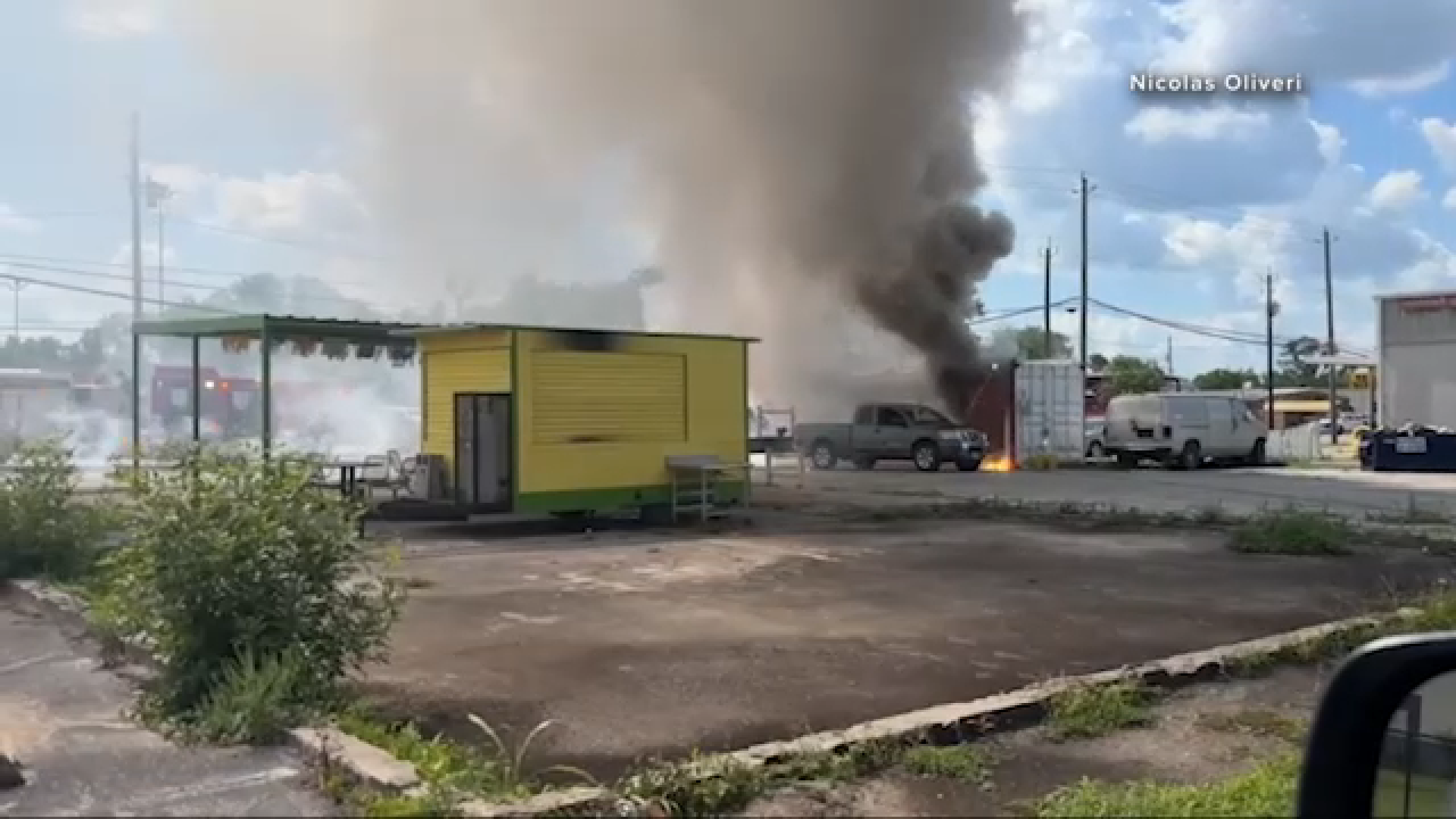 Fireworks stand catches on fire in Highlands, fire marshal's office says
