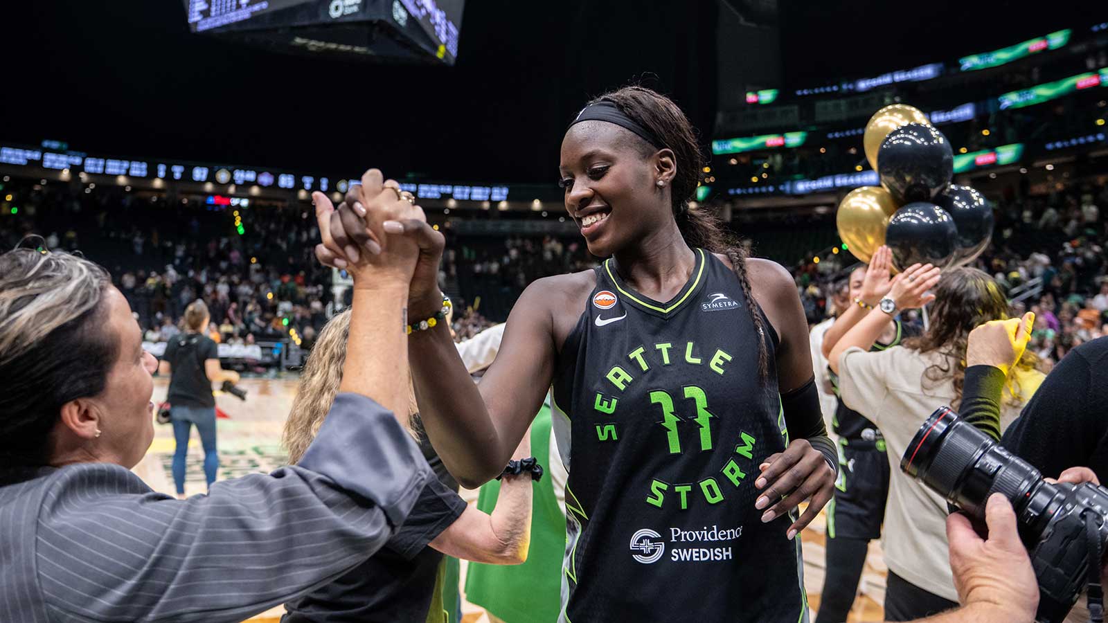 Awa Fam makes WNBA history during Storm debut over Mystics