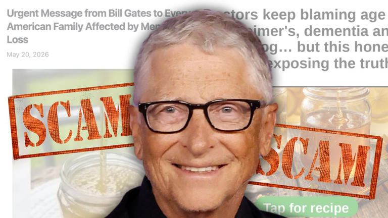 Don't trust ads claiming Bill Gates created Alzheimer's cure called ...