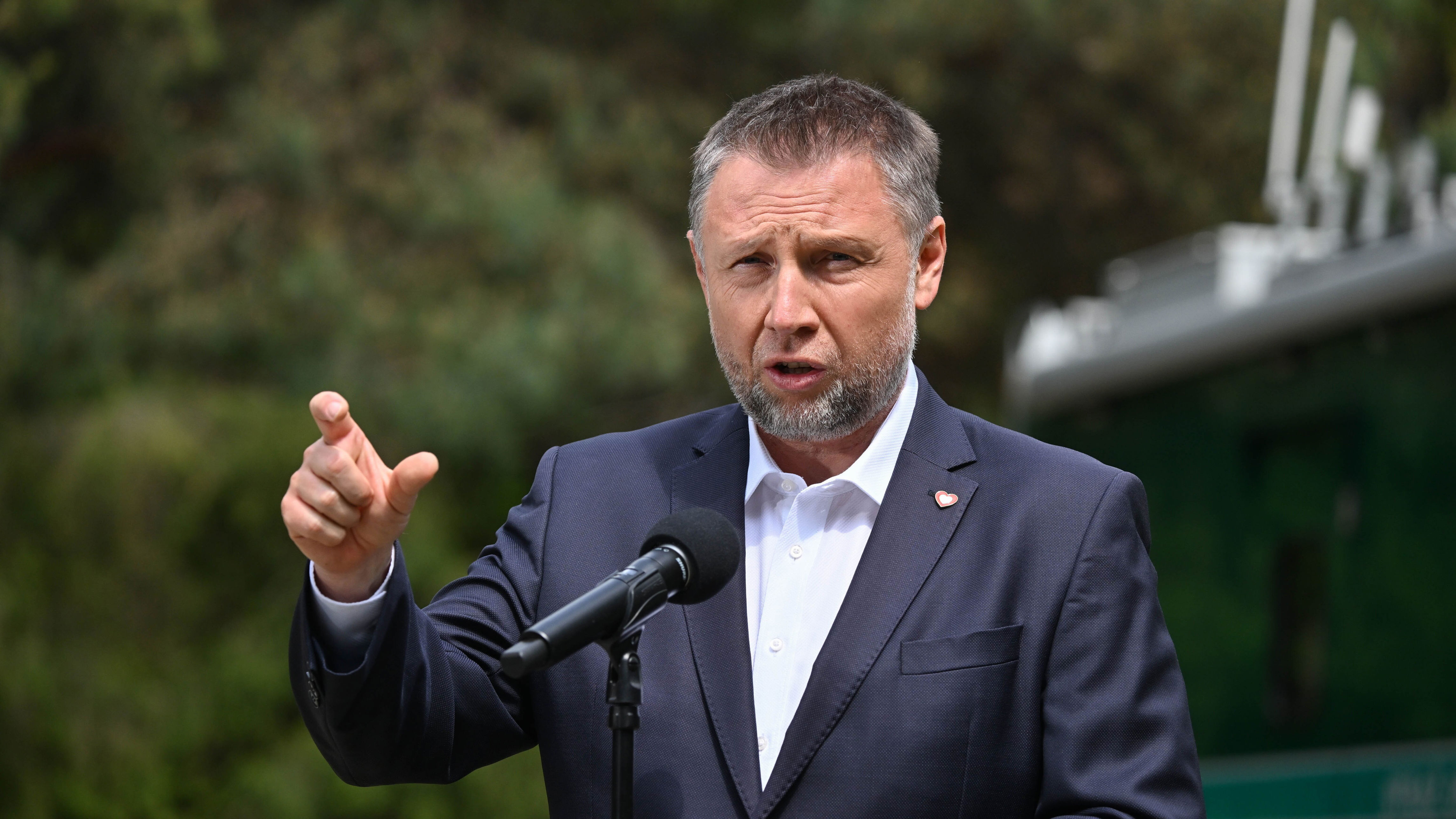 Spięcie na konferencji Marcina Kierwińskiego. "Znowu pan kłamie"